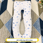 Gối Chữ U Cho Mẹ Bầu GoldCat - Vải Muslin